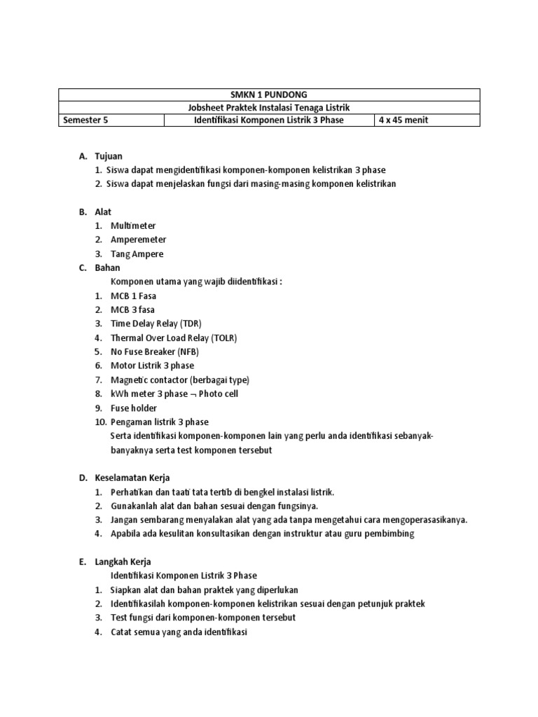 Jobsheet 2 | PDF