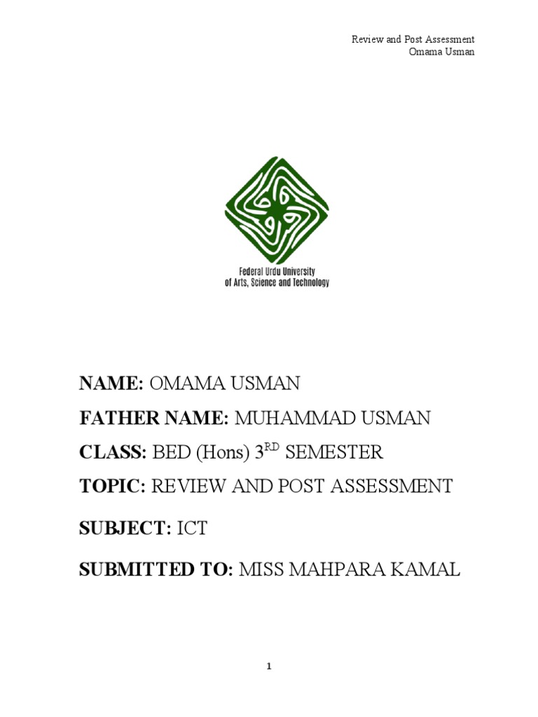 What Is Post Assessment | PDF | Educational Assessment | Test (Assessment)