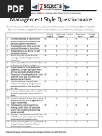 Leadership Styles Questionnaire | PDF | Questionnaire | Leadership