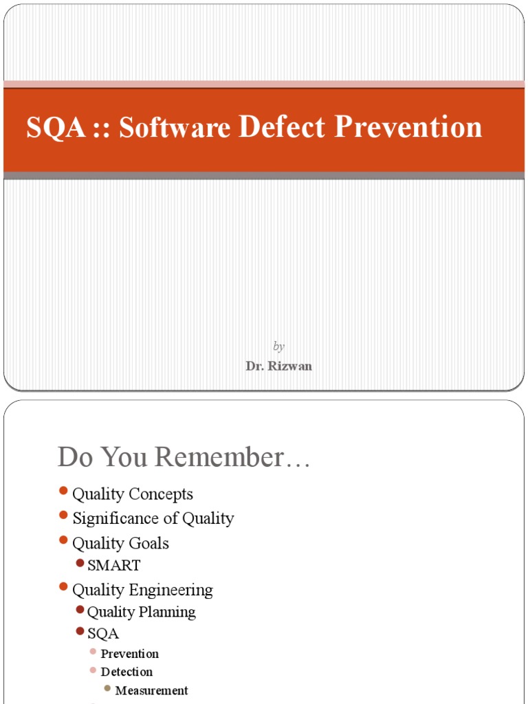 Software Defect Prevention | PDF | Software Testing | Software Bug