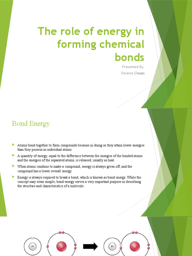 The Role of Energy in Forming Chemical Bonds | PDF | Chemical Bond ...