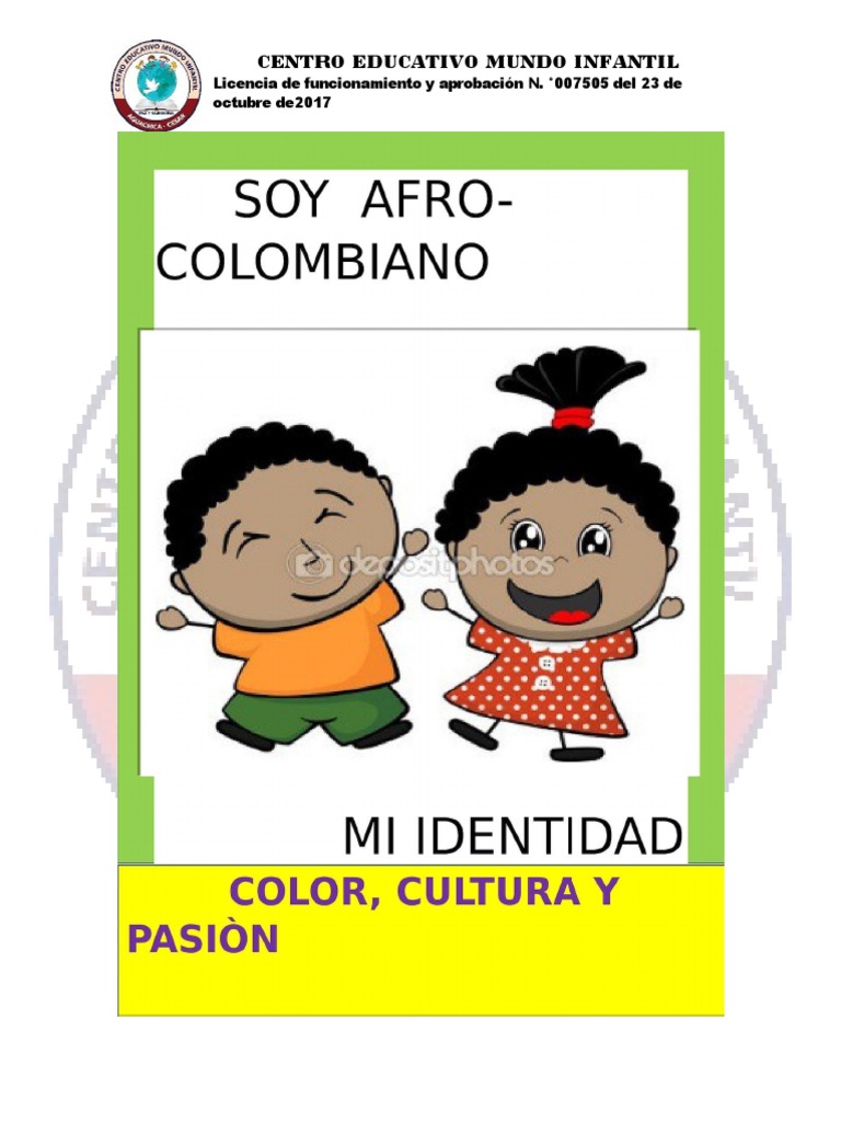 Taller de Afrocolombianidad Tercero | PDF