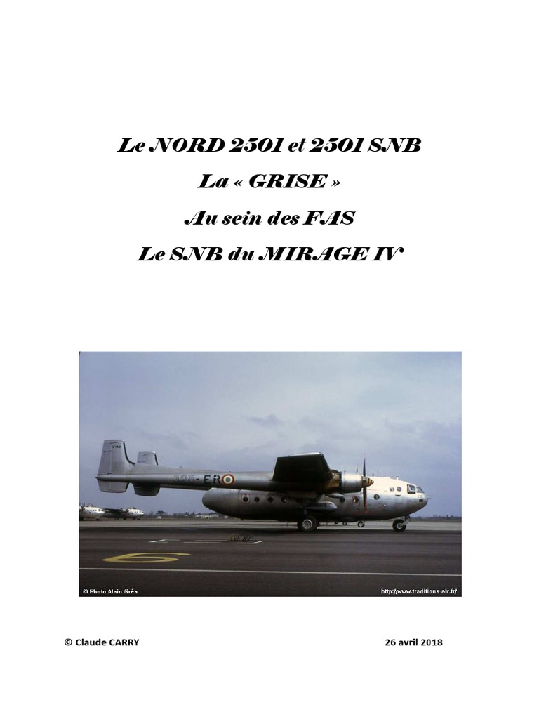 Le Nord 2501 Et 2501 SNB | PDF | Avion | Ingénierie et technologie spatiale
