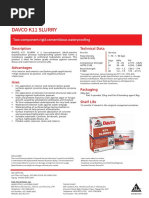 Sika Davco k10 Plus Data Sheet | PDF | Concrete | Materials