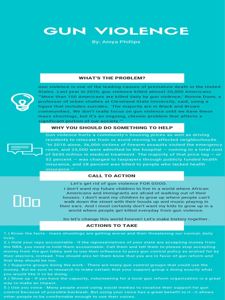 Gun Violence: What'S The Problem? | PDF | Gun Violence | Violence