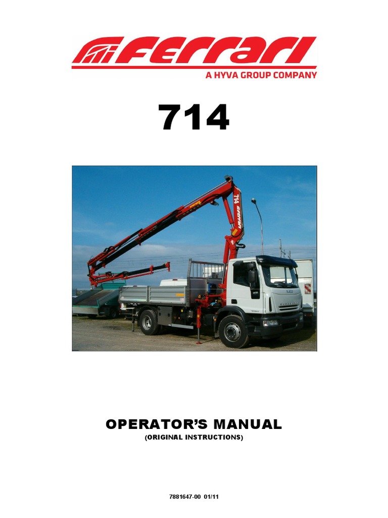 Manual Ferrari Parte1 | PDF | Crane (Machine) | Toxicity