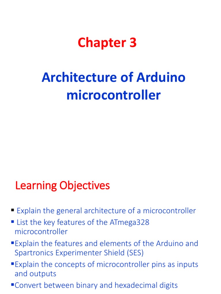 Arduino Lecture Microcontroller Overview Pdf Microcontroller Electronic Design