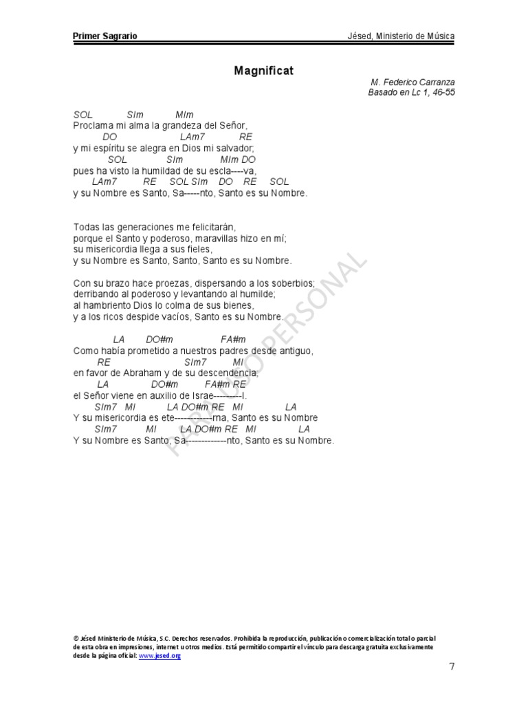 Canto - Magnificat | PDF