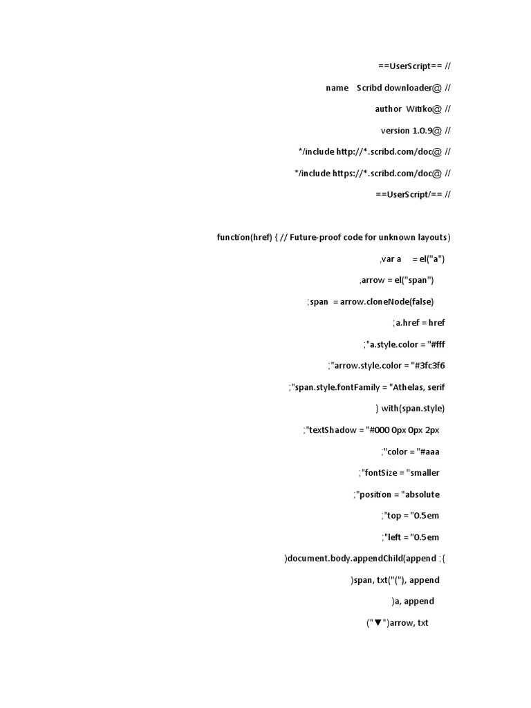 Scribd Downloader UserScript v1.0.9 | PDF