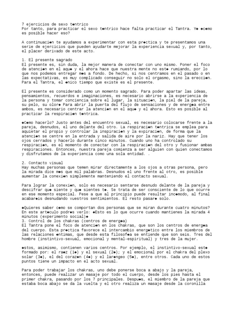 7 Ejercicios de Sexo Tántrico | PDF | Orgasmo | Tantra