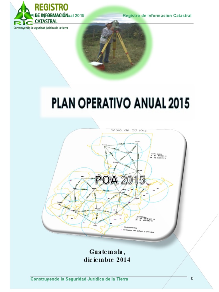 Plan Operativo Anual 2015 Ric | PDF | Planificación | Guatemala