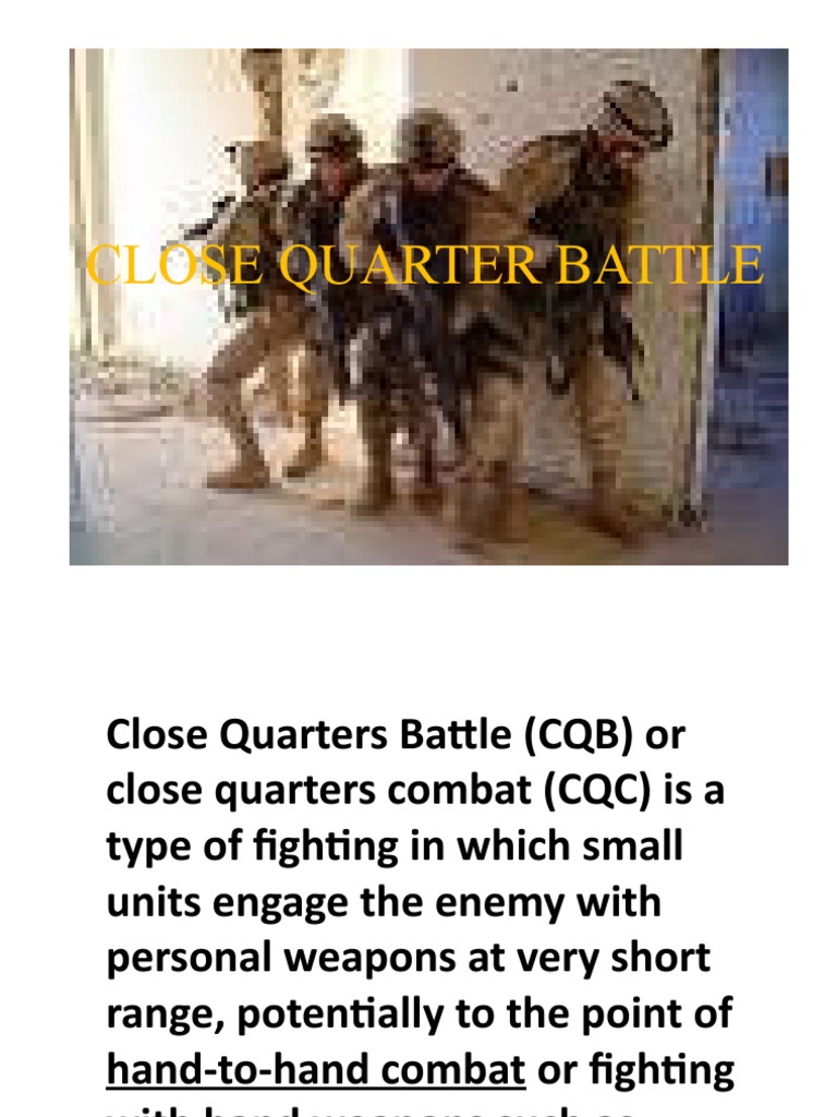 Close Quarters Battle Tactics Guide | PDF | Military | Violent Conflict