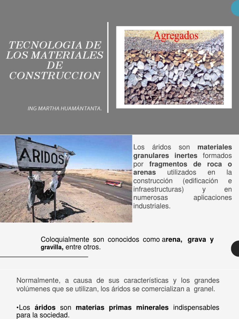 Características y usos de áridos en construcción | PDF | Grava ...