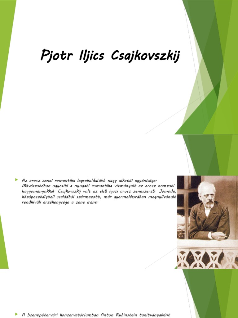 Pjotr Iljics Csajkovszkij | PDF