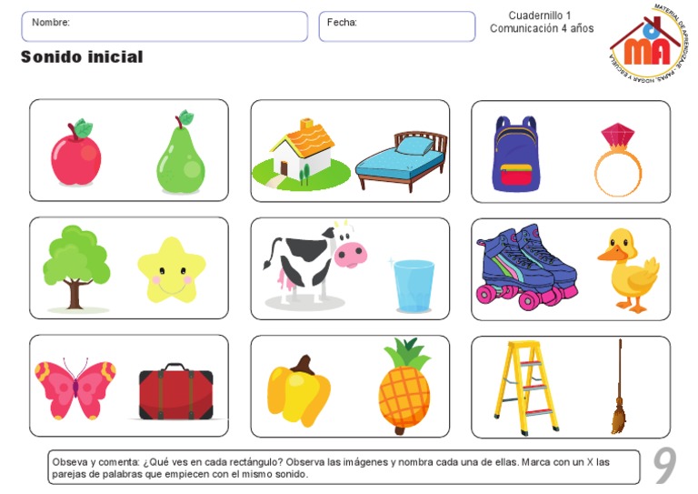 Actividades de Sonido Inicial para Niños | PDF
