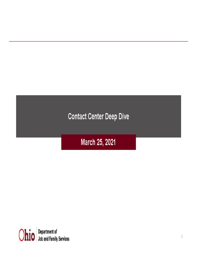 ODJFS Call Center Information | PDF | Call Centre | Business