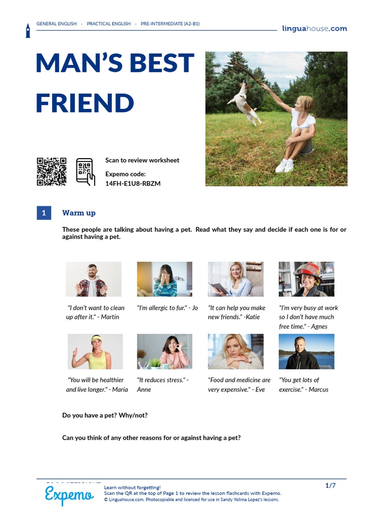 1mans Best Friend British English Student | PDF