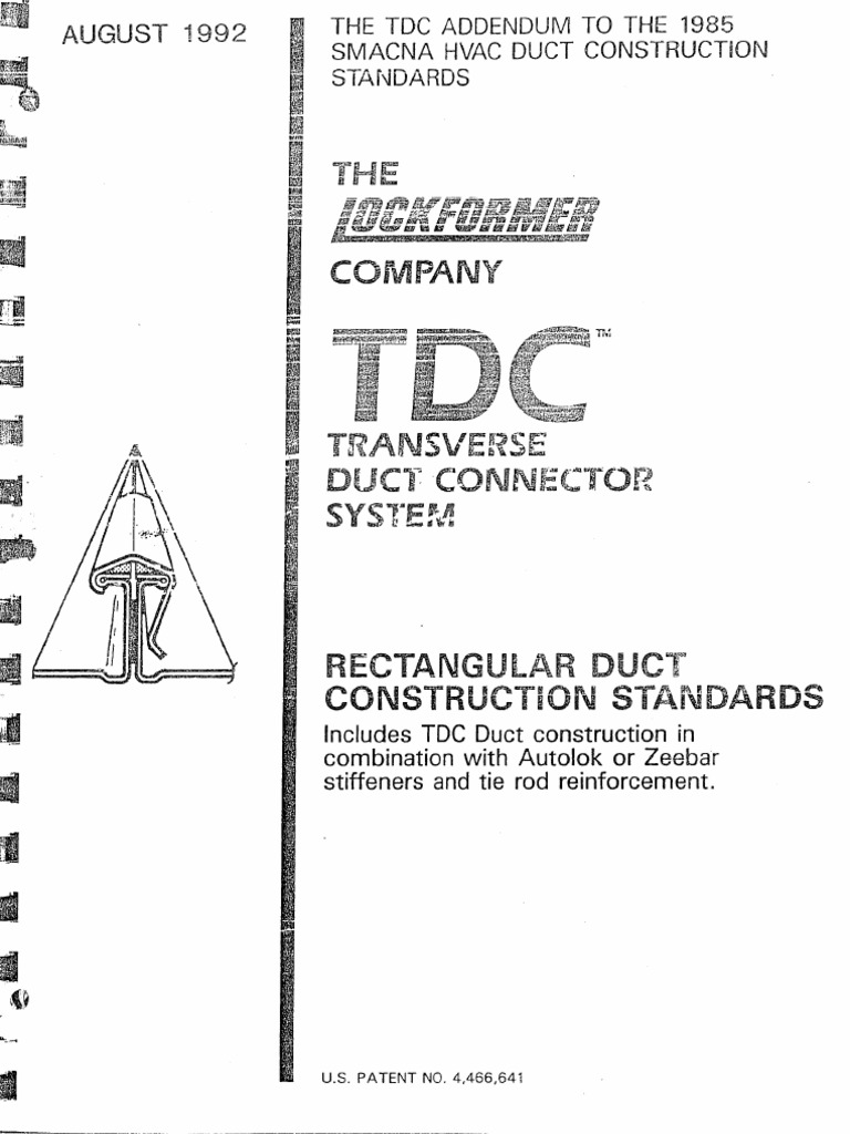 (Lockformer) TDC Rectangular Duct Construction Standards | PDF