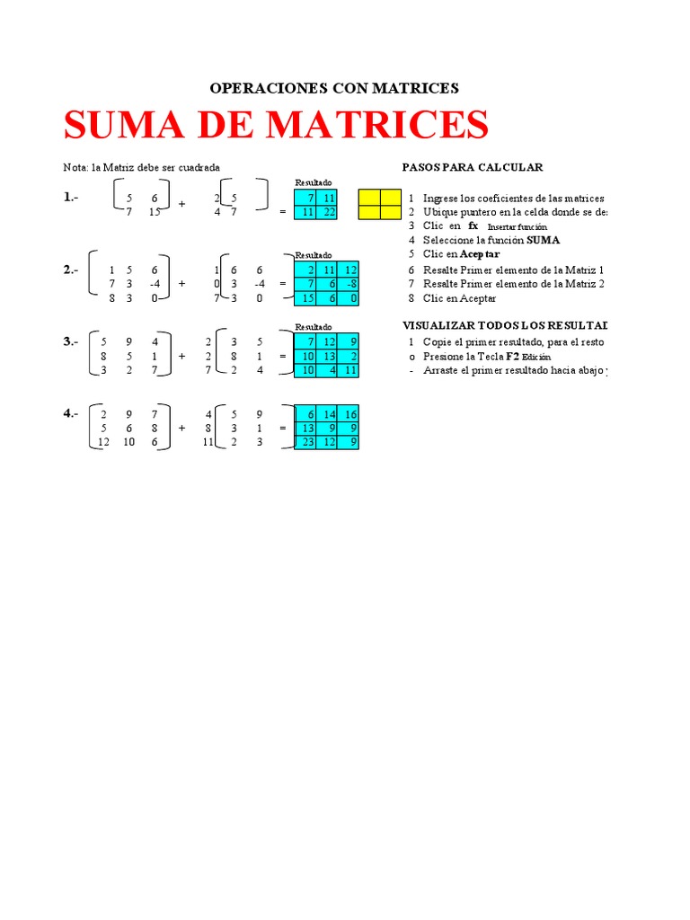 3 Practica Con Funciones Matematicas Matrices | PDF | Matriz (Matemáticas) | Funciones y mapeos