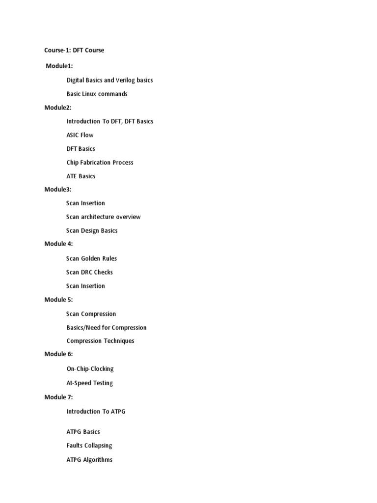 DFT Course - Syllabus | PDF