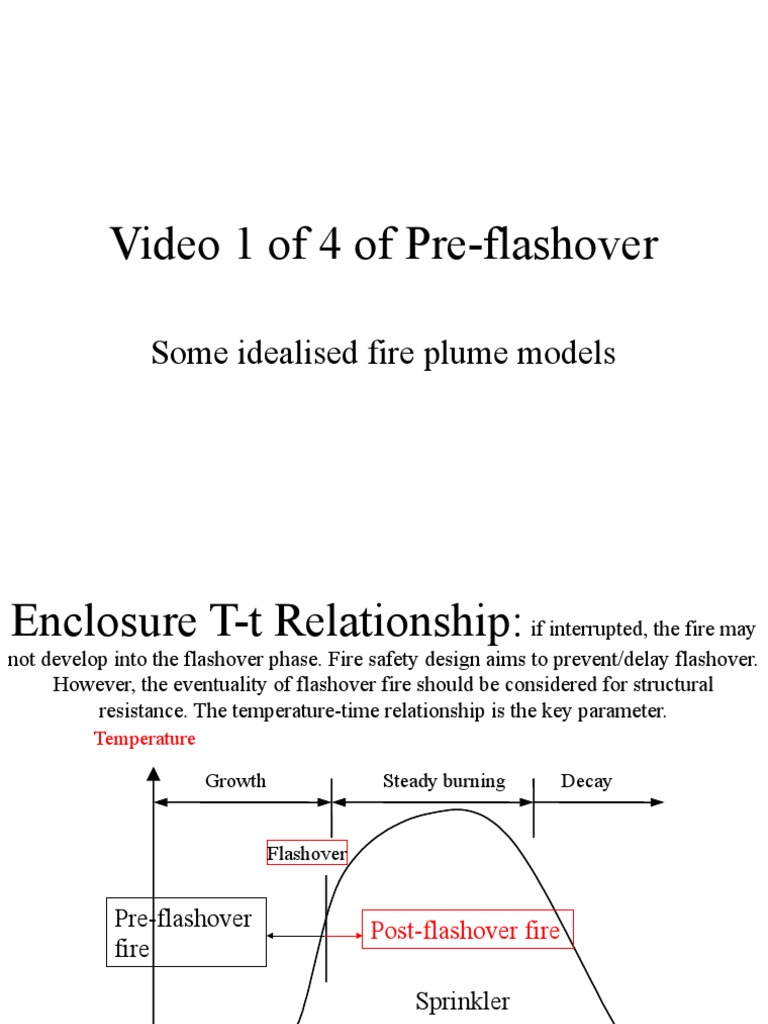 Video 1 of 4 of Pre-Flashover - A Few Plume Models | PDF | Fires | Heat