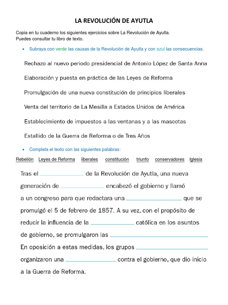 La Revolución de Ayutla | PDF