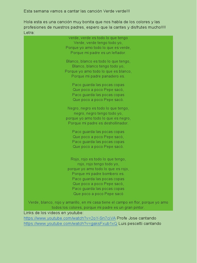 Verde Verde | PDF