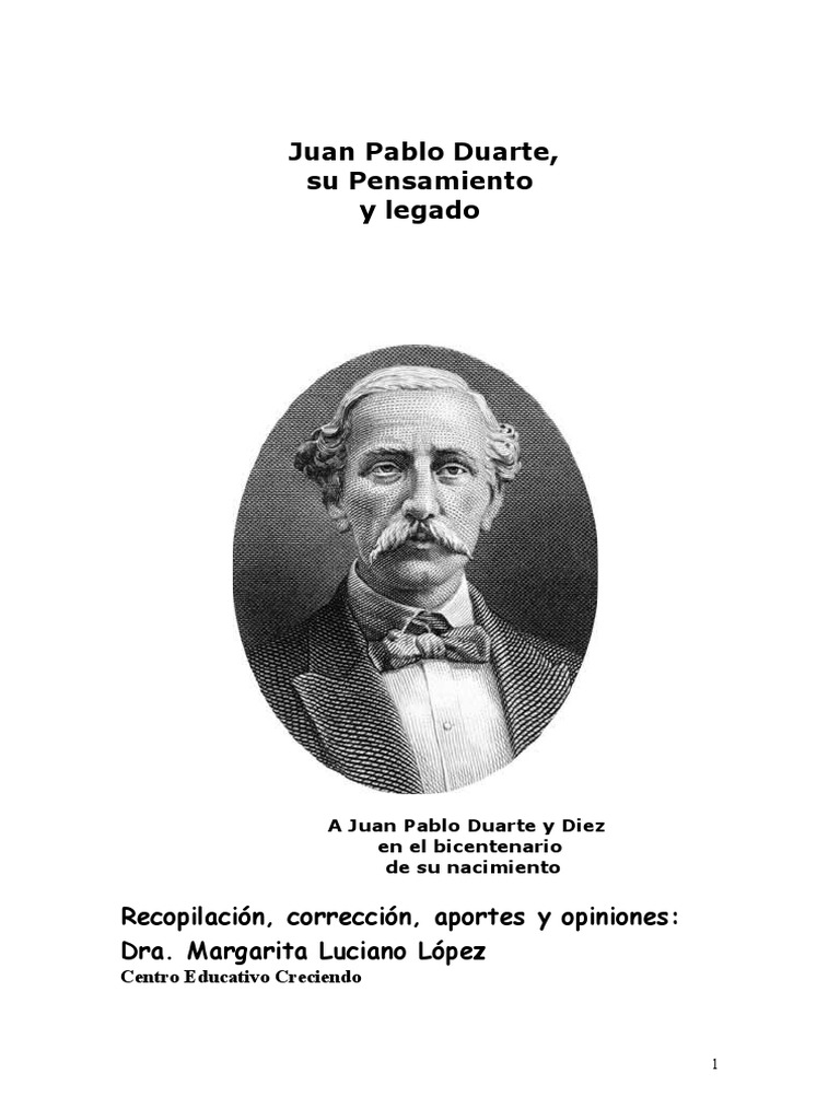 Pensamiento de Juan Pablo Duarte | PDF | Agitación | Política (general)