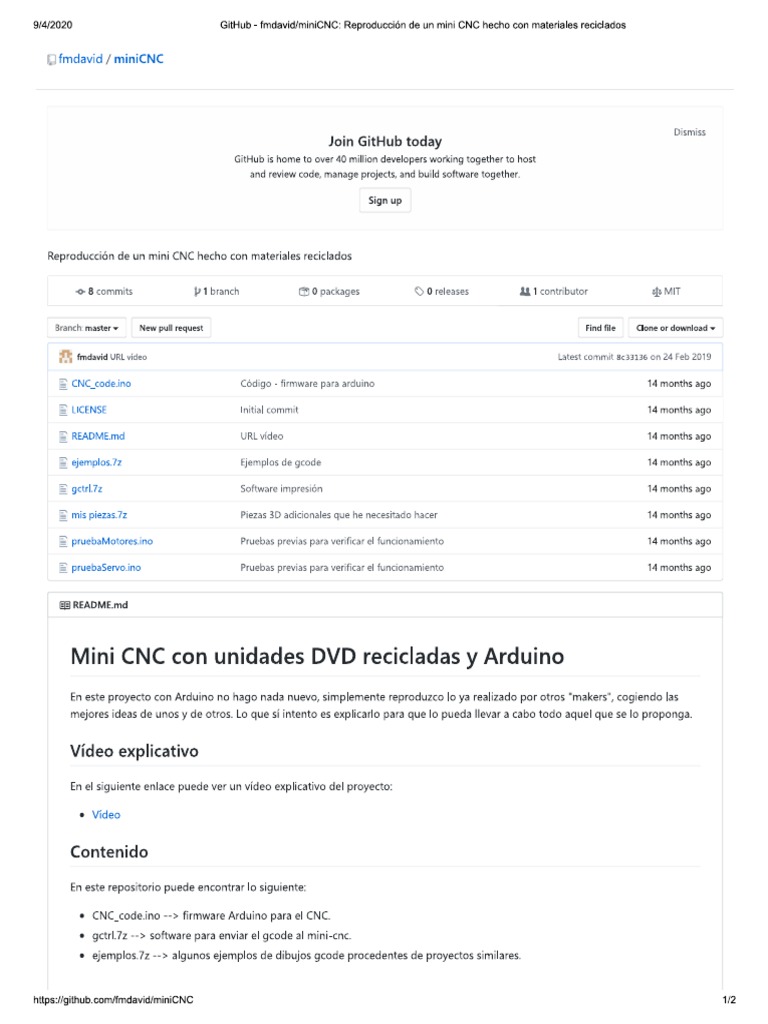 Mini CNC Con Unidades DVD Recicladas y Arduino | PDF