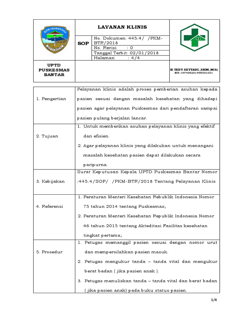 SOP Kesinambungan Layanan | PDF