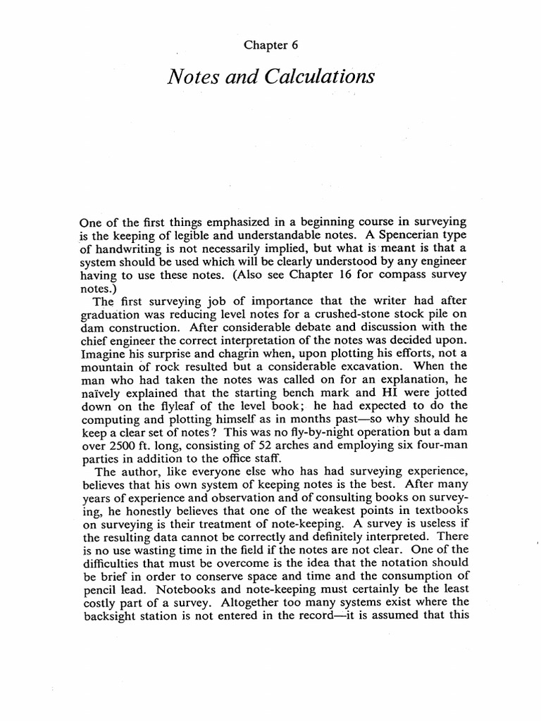 Surveying Note-Keeping Techniques | PDF | Surveying | Logarithm