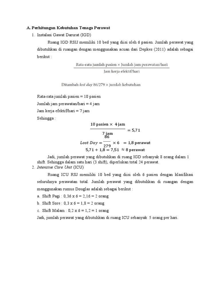 Kebutuhan Tenaga Perawat RSJ | PDF | Metode & Bahan Ajar | Kesehatan ...
