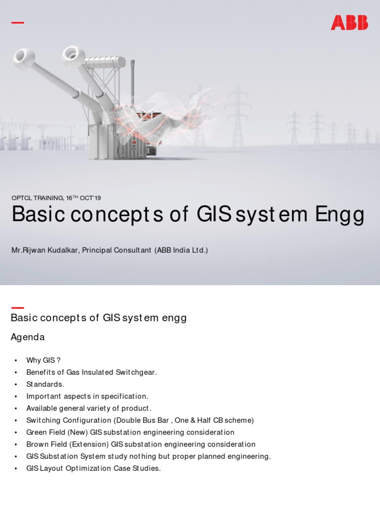 OPTCL Basic Concepts of GIS Engineering | PDF | Electrical Substation ...