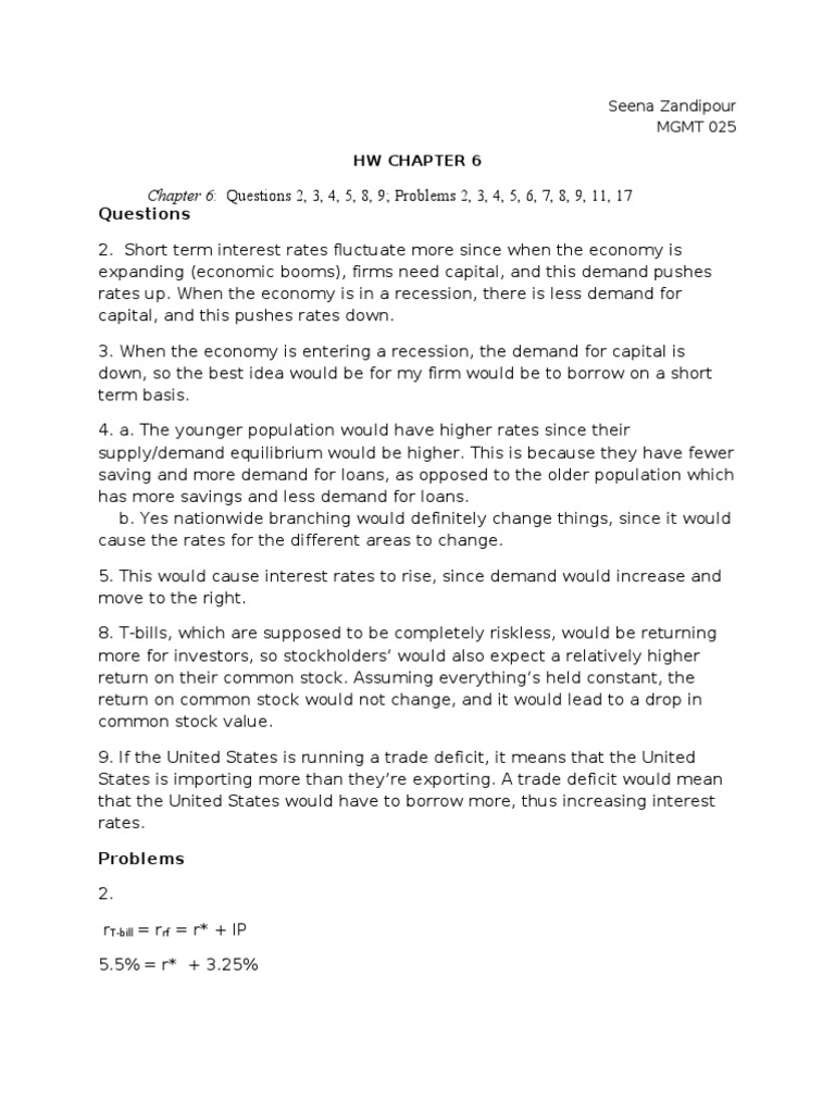 Chapter 6: Interest Rates Analysis | PDF | Saving | Interest