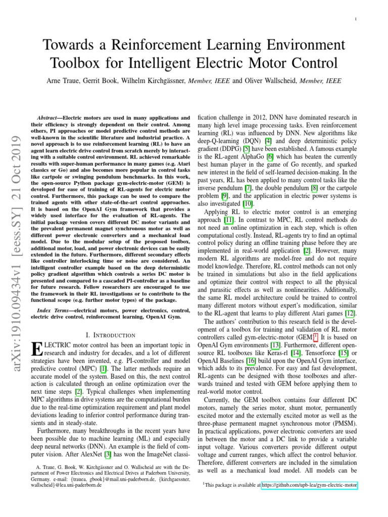 Towards A Reinforcement Learning Environment Toolbox For Intelligent ...