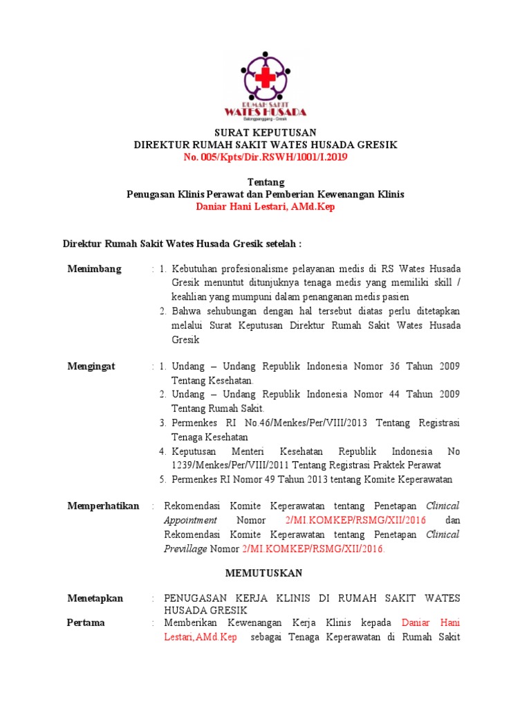 SPK RKK Perawat-Bidan PK II | PDF