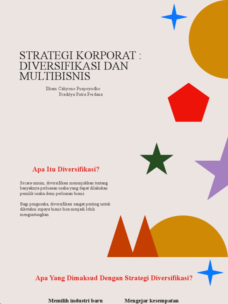 Strategi Korporat Diversifikasi Dan Multi Bisnis | PDF | Bisnis