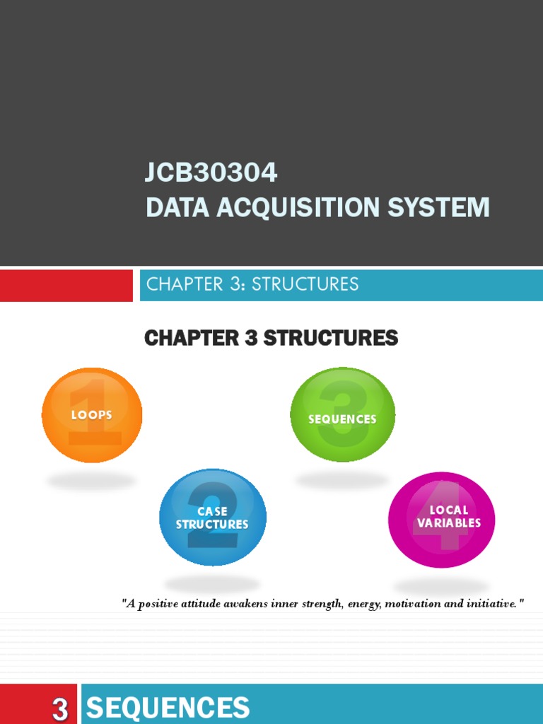 JCB30304 Data Acquisition System: Chapter 3: Structures | Download Free ...