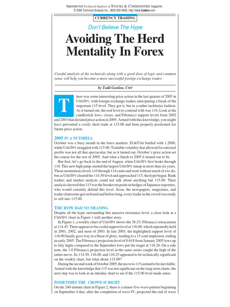 Forex Trading: Avoid Herd Mentality | PDF | Foreign Exchange Market ...