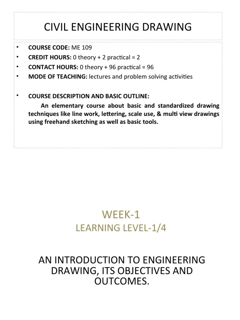 Civil Engineering Drawing | PDF | Drawing | Engineering