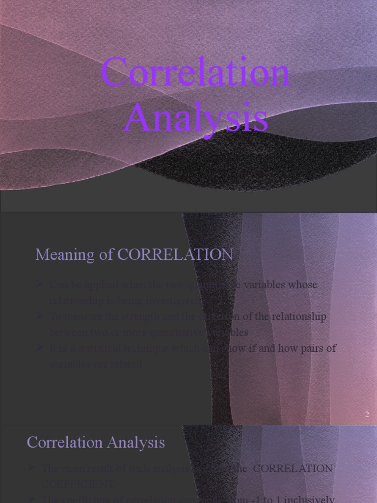 Pearson Correlation Analysis Explained | PDF | Correlation And ...