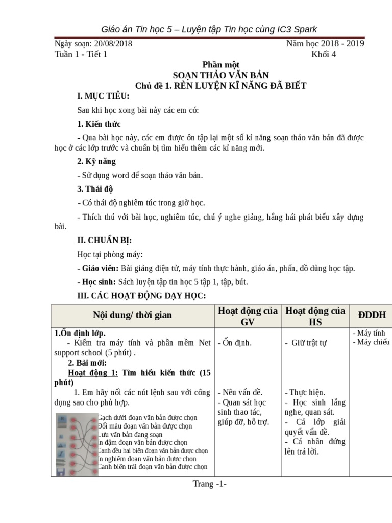 (123doc) Giao An Luyen Tap Tin Hoc 4 Ic3 Spark CA Nam | PDF