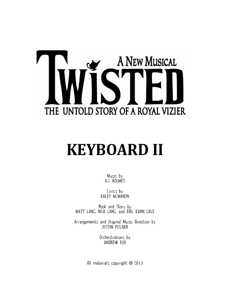 Twisted - Keyboard 2 | PDF | Synthesizer | Sound Technology