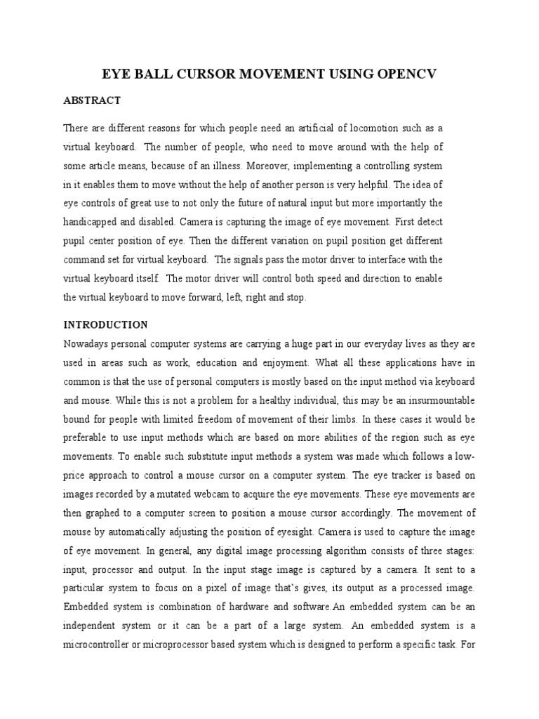 56.eye Ball Cursor Movement Using Opencv | PDF | Machine Learning | Deep Learning