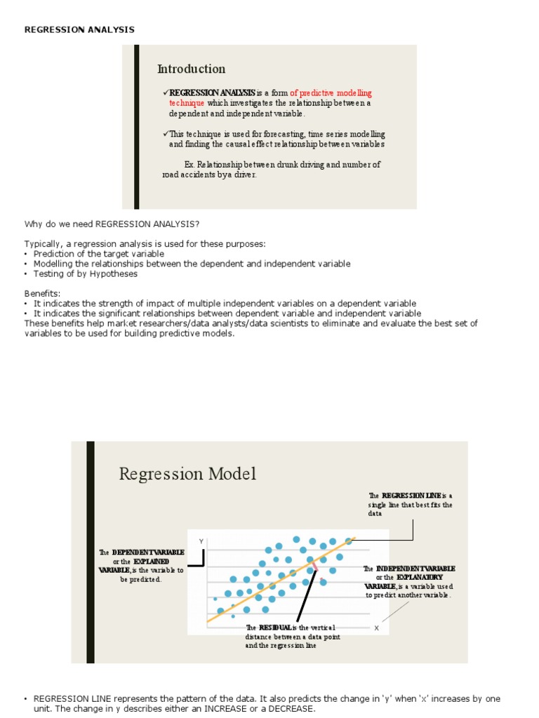 Regression Analysis Handouts | PDF | Coefficient Of Determination | Regression Analysis
