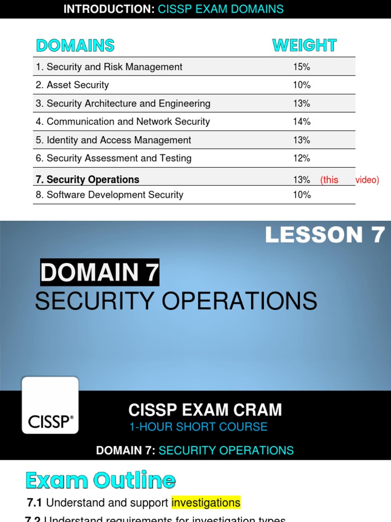 Cissp - Domain 7 Handout | PDF | Cloud Computing | Virtualization
