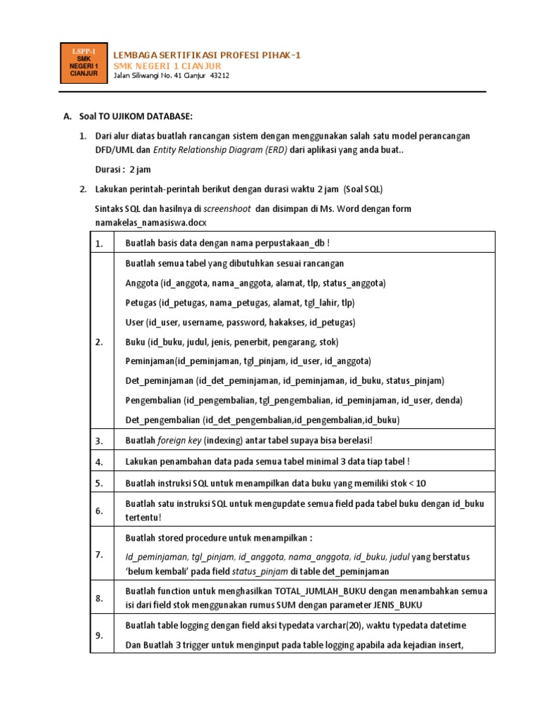 Soal To Database | PDF