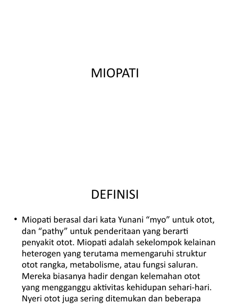 MIOPATI | PDF