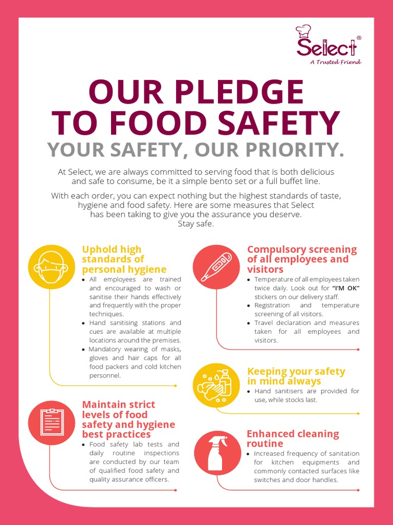 Pledge To Food Safety A4 SC v2 FA | PDF