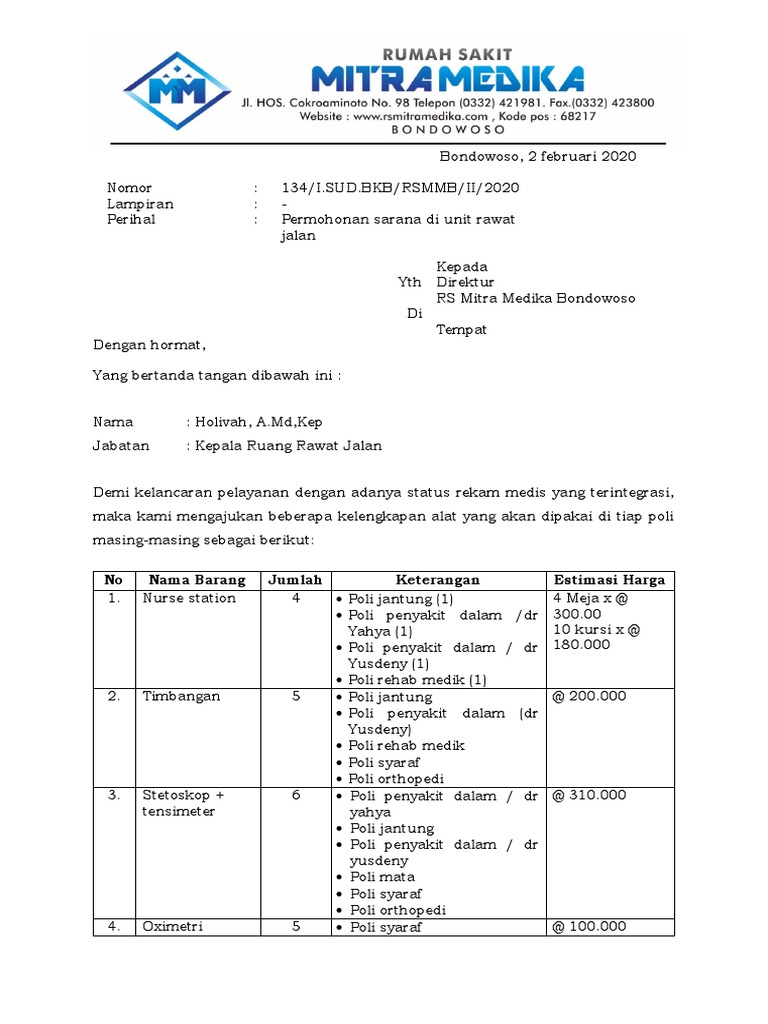 Pengajuan Poli | PDF | Kesehatan Holistik